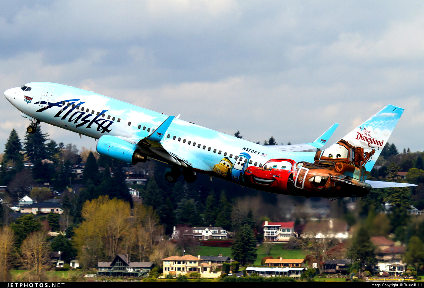 Liveries Requests - Alaska Airlines 737-800 (N570AS) (Disneyland Cars ...
