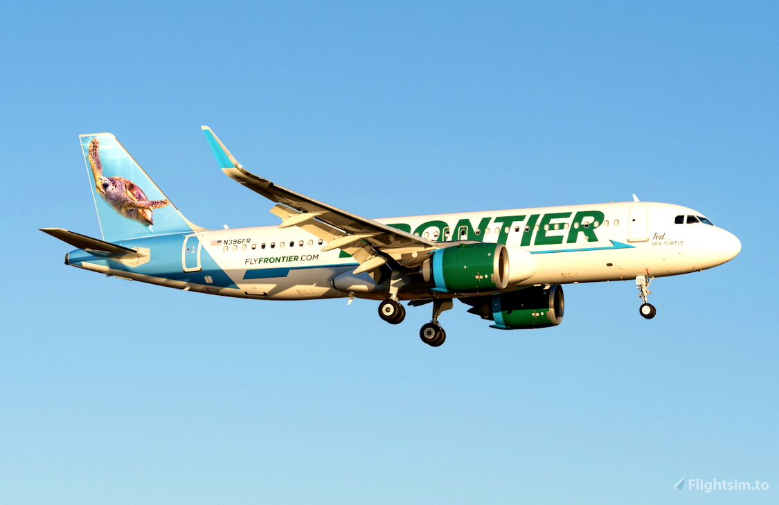 Liveries Requests - Frontier Ted the sea turtle Flybywire - Flightsim.to
