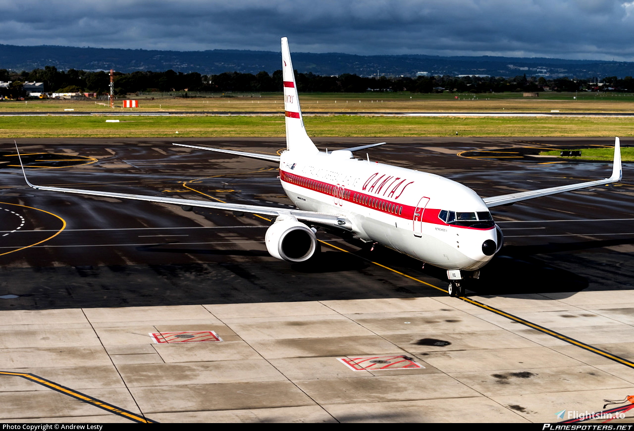 Liveries Requests - VH-VXQ Qantas Boeing 737-838(WL) Retro Roo II ...