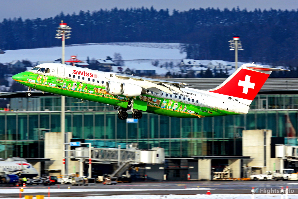 Liveries Requests - SWISS INT AIRLINES AVRO RJ 146 Livery zurich ...