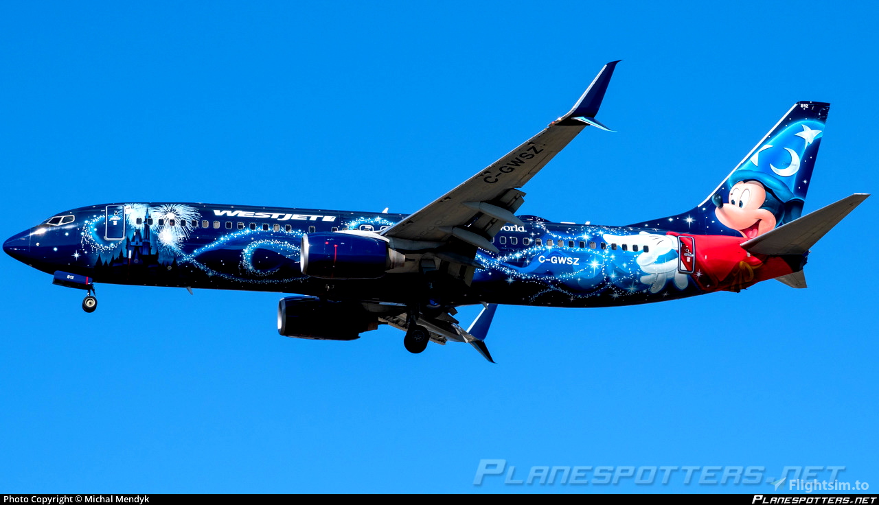 Liveries Requests - WestJet Air ( Mickey Mouse ) 737-800 - Flightsim.to