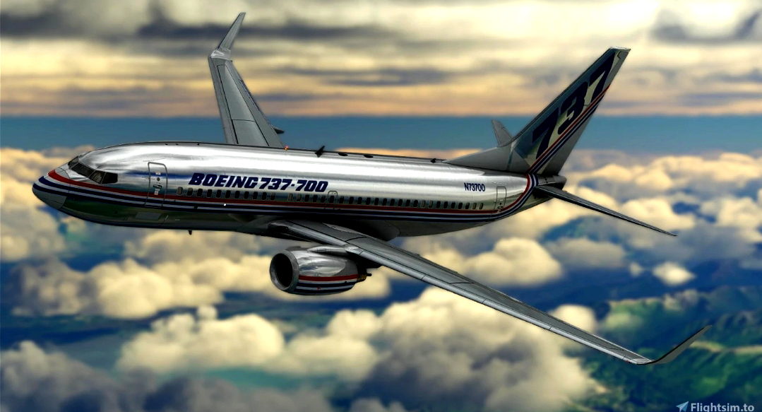 Liveries Demandes - Boeing 737-800 Boeing house demonstrator chrome ...