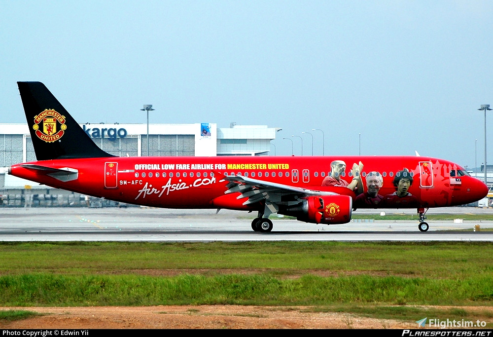 Liveries Requests - Air Asia (Manchester United Livery) 9M-AFC ...