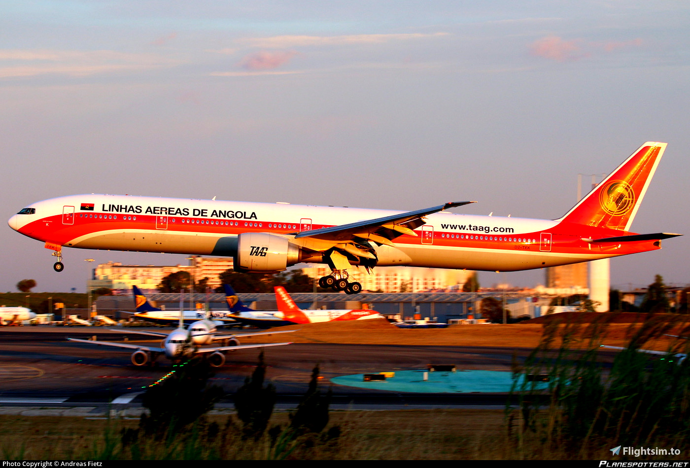 Liveries Demandes - TAAG linhas aereas de angola PMDG 777-300 ER ...