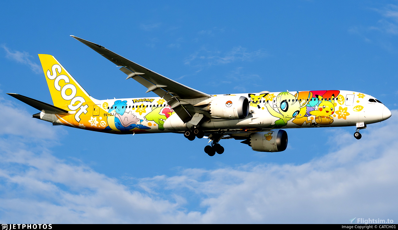Liveries Pyynnöt - Kuro 787-8 Pokemon livery Scoot - Flightsim.to