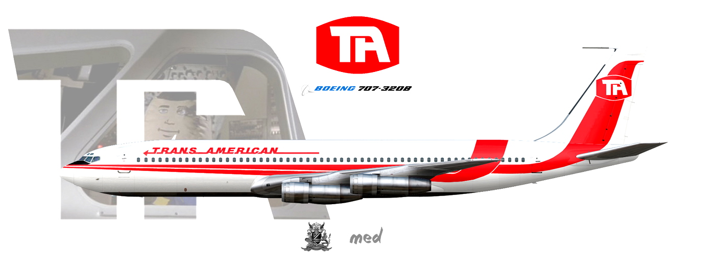 Liveries Requests - Aeroplane Heaven Boeing 707 TransAmerican livery ...