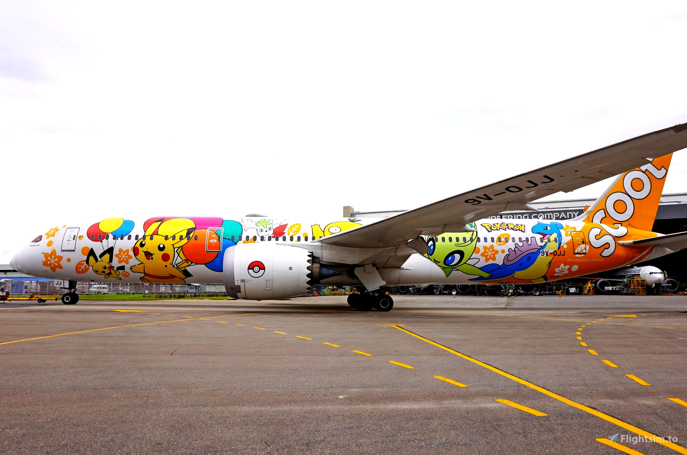 Liveries Requests - Scoot 787-9 Dreamliner 9V-OJJ Pokémon livery ...
