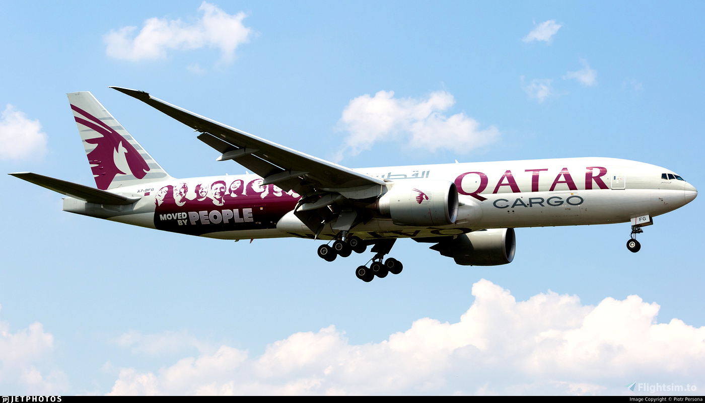 Liveries Demandes - Qatar Cargo ( moved by people ) B777F - Flightsim.to