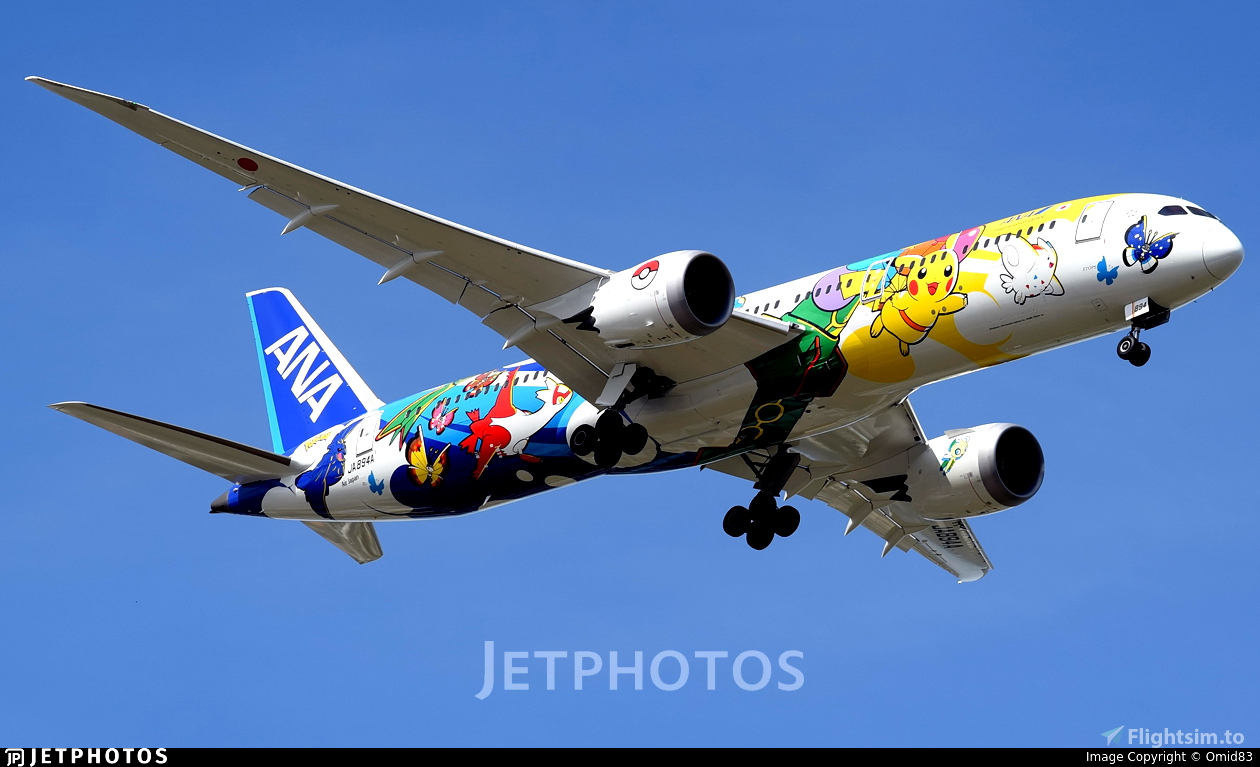 Liveries Requests - All Nippon Airways 787-9 Dreamliner JA894A Pokémon ...