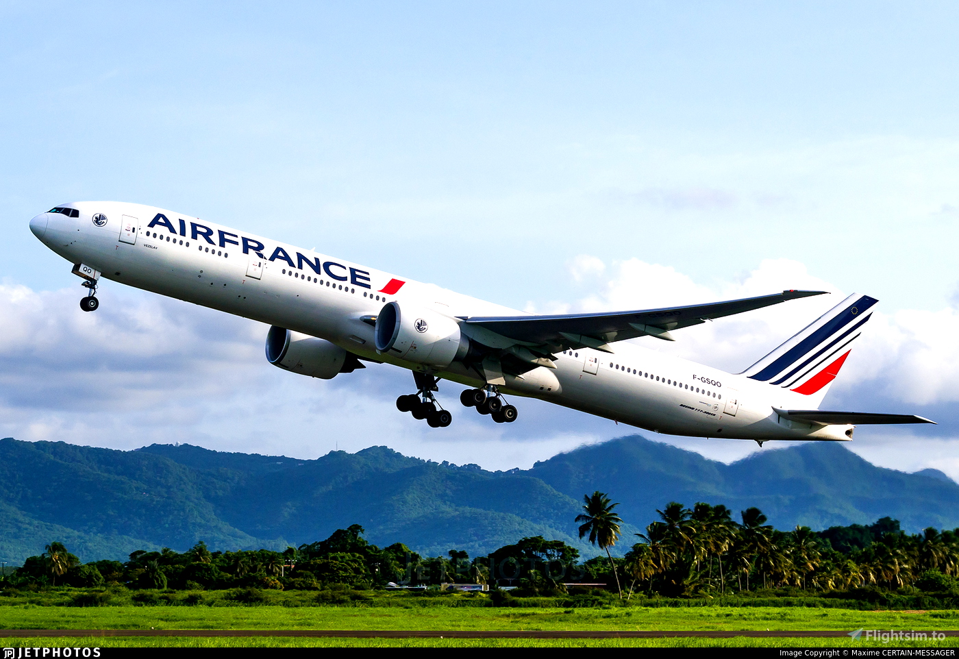 Liveries Richieste - Air France Boeing 777-300er F-GSQO "VEZELAY " NEW ...