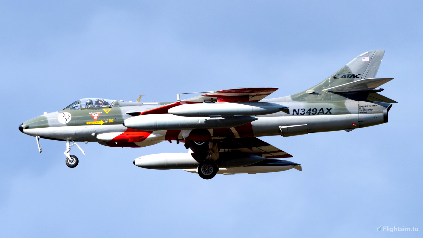 Liveries Demandes - ATAC Hawker Hunter Mk. 58 | N349AX - Flightsim.to