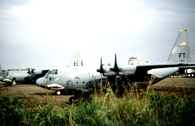 Liveries Requests - C-130 Pope AFB Mid 90s FT Tail Code and Shark Mouth ...