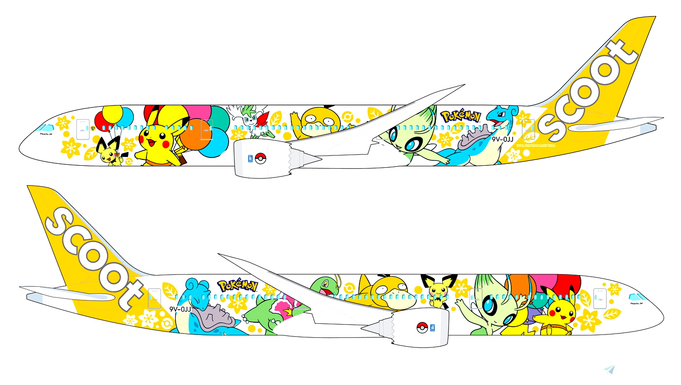 Liveries Requests - Scoot 787-9 Dreamliner 9V-OJJ Pokémon livery - Flightsim.to