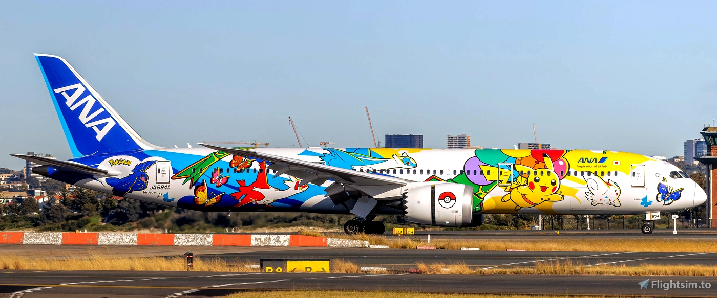 Liveries Requests - All Nippon Airways 787-9 Dreamliner JA894A Pokémon ...