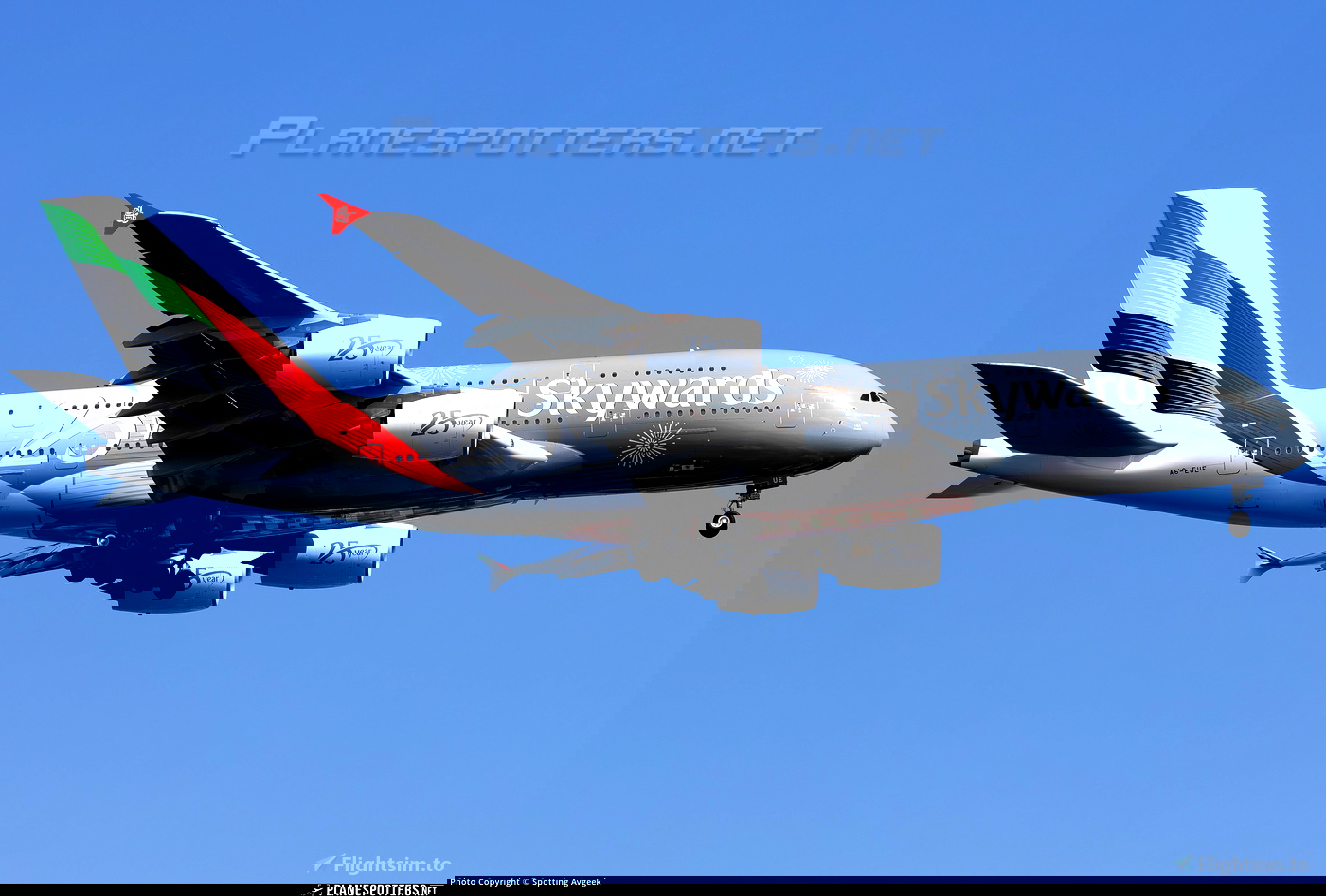 Liveries Requests - FlybyWire A380 - A6-EUE - Emirates Skywards 25th ...