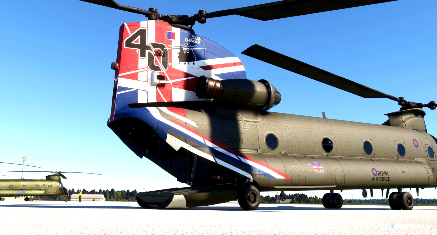 Liveries Requests - RAF CH-47D 40th Aniversary Scheme ZD984 (MSFS24 ...