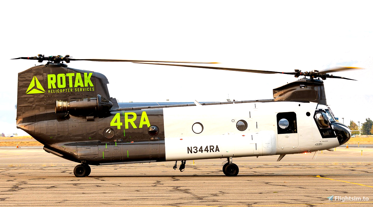 Liveries Requests - Miltech CH-47D Chinook - N344RA - ROTAK Helicopter ...