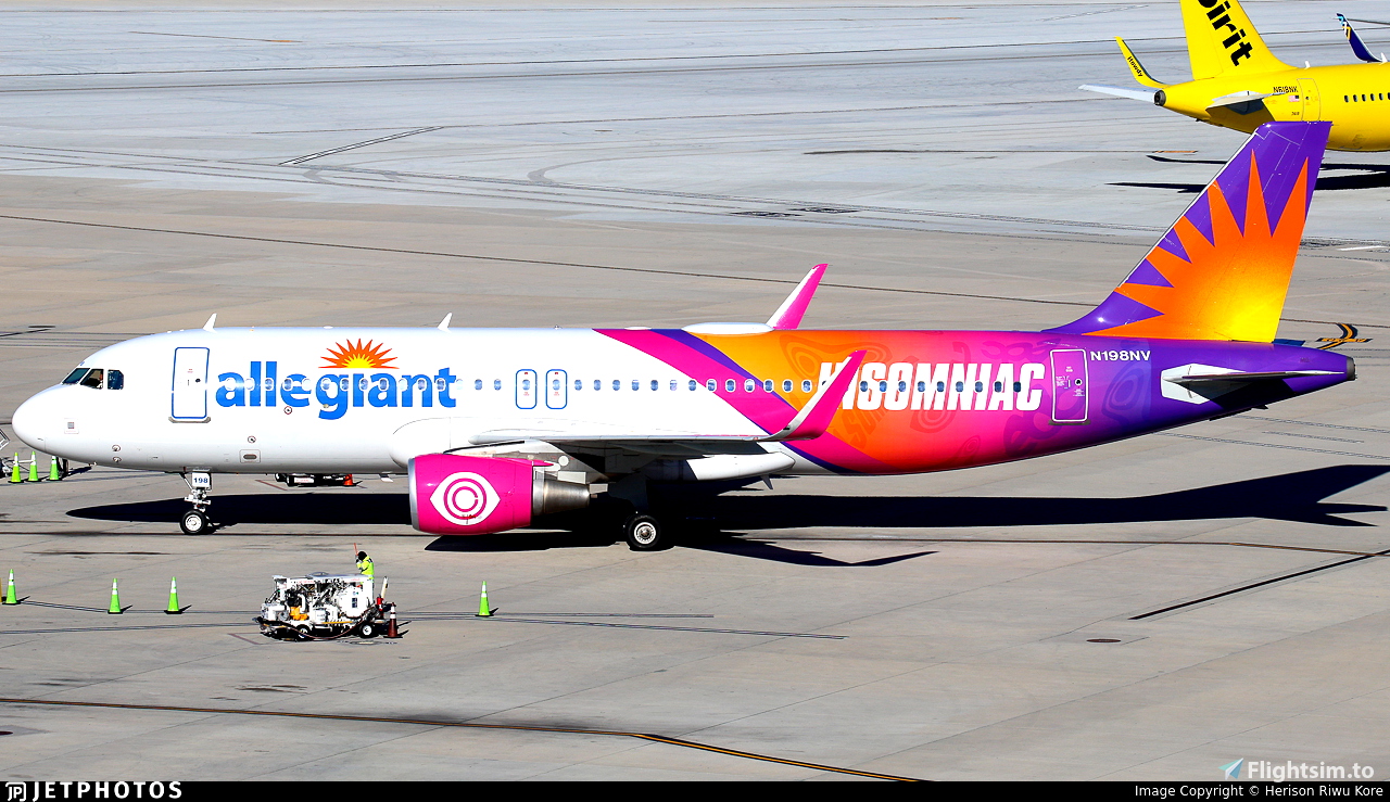 Liveries Requests - Fenix A320 - N198NV - Allegiant Air (EDC Livery ...