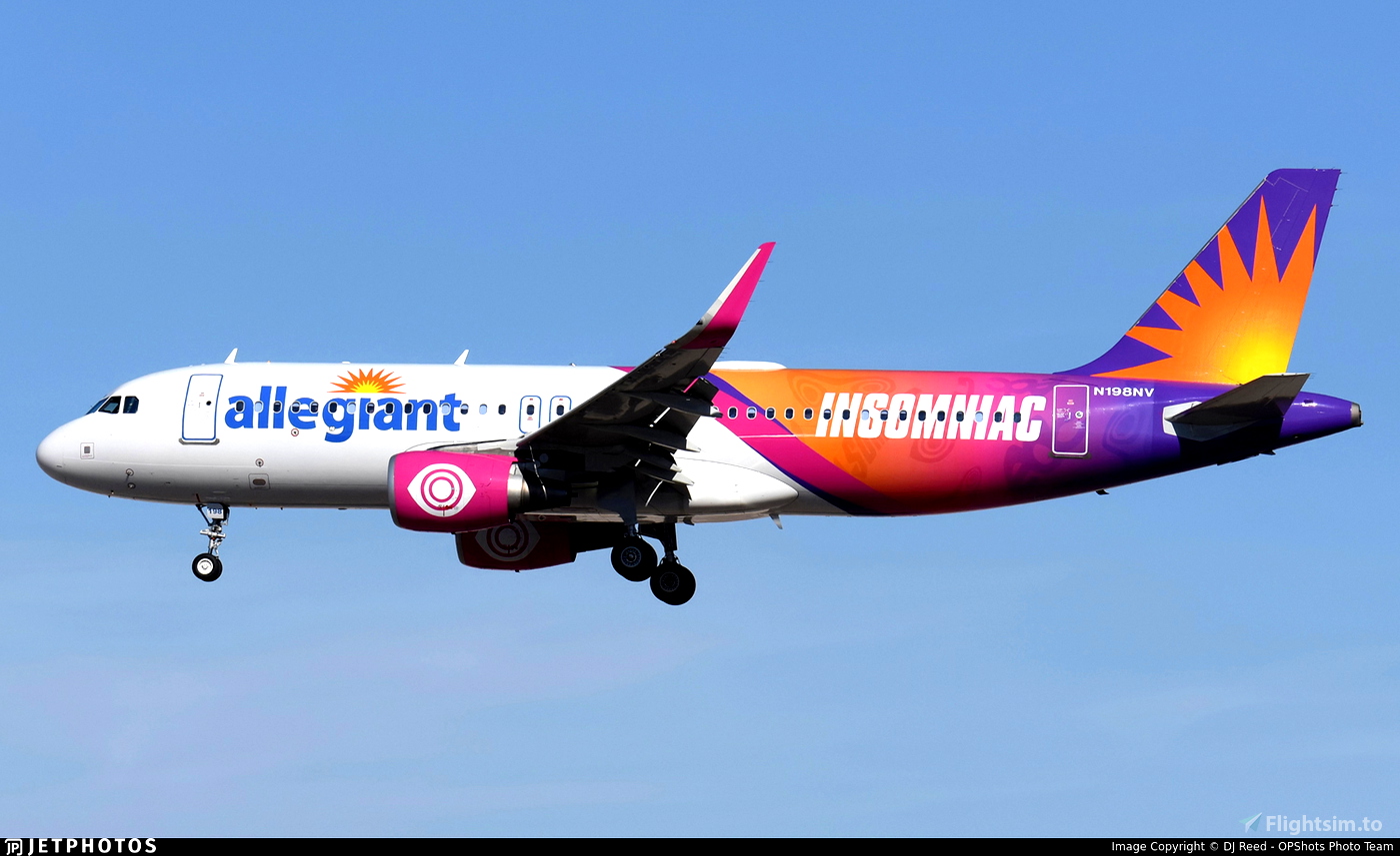 Liveries Requests - Fenix A320 - N198NV - Allegiant Air (EDC Livery ...