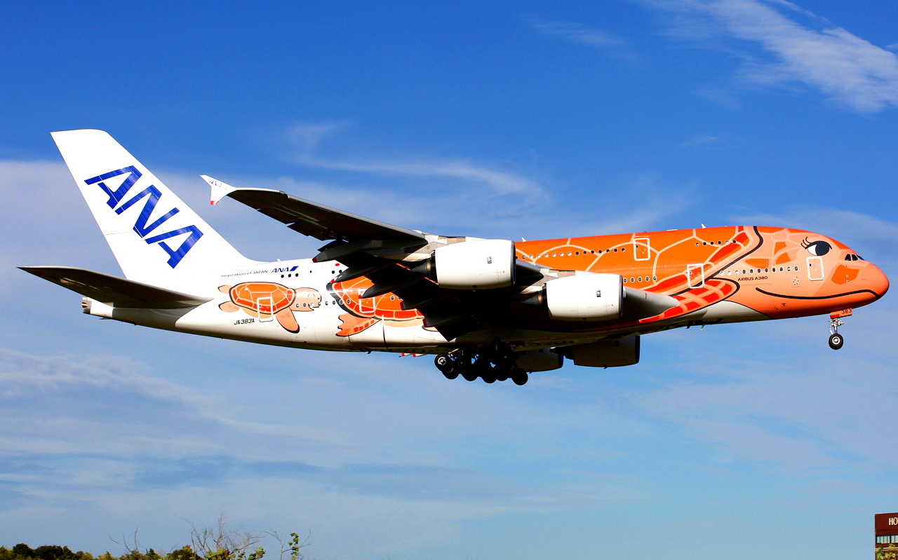 Liveries Demandes - FBW A380X ANA Orange Turtle - F-WWAL - Flightsim.to