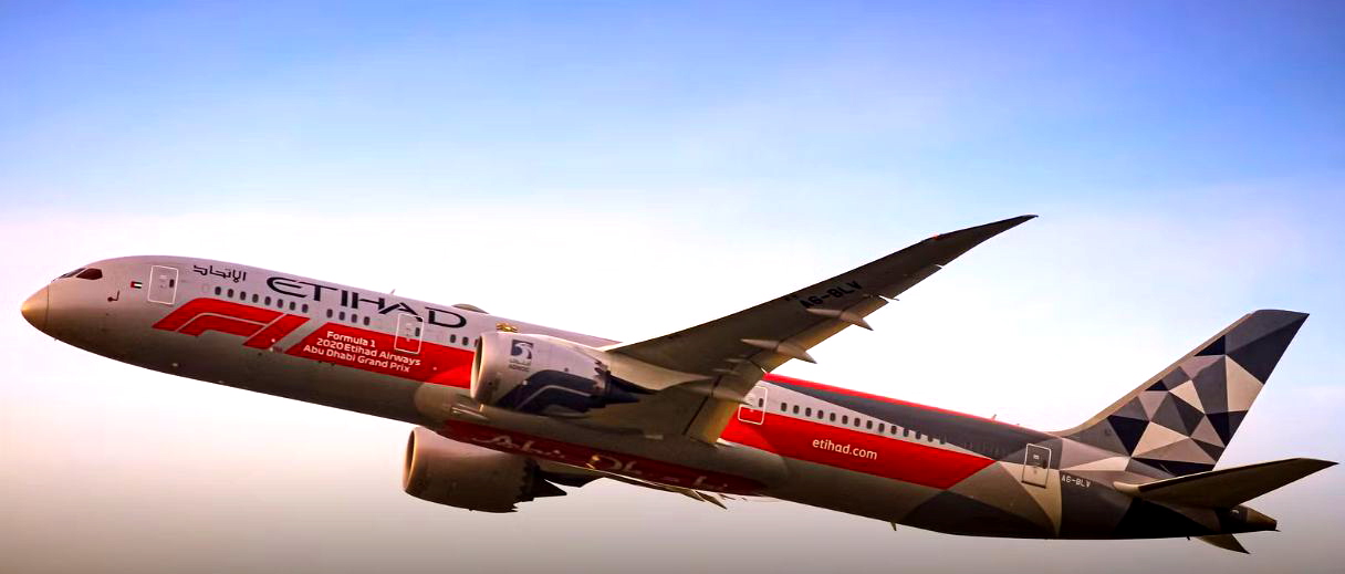 Liveries Solicita - Etihad F1 Livery iniBuilds A350 - Flightsim.to