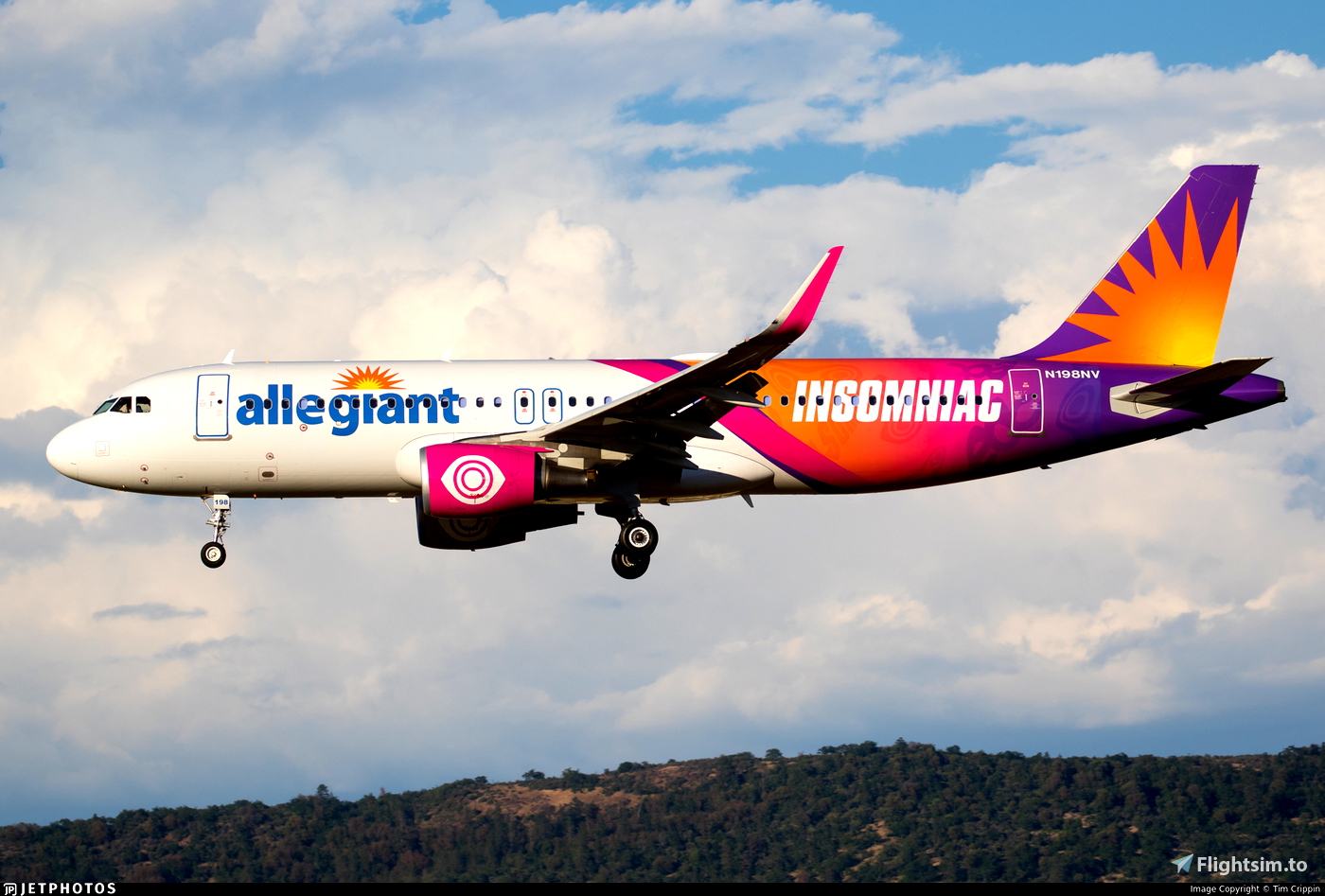 Liveries Requests - Fenix A320 - N198NV - Allegiant Air (EDC Livery ...