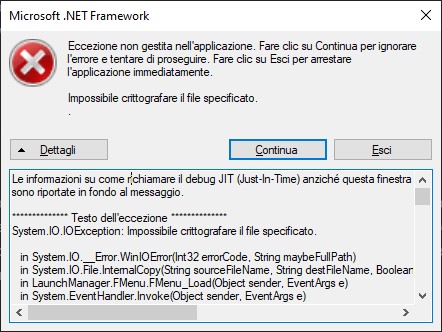 Threads - .Net Framework error - Launch Manager for Microsoft Flight ...